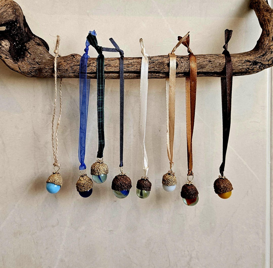 Scottish Acorn Cup With Vintage Glass Marble - Etsy