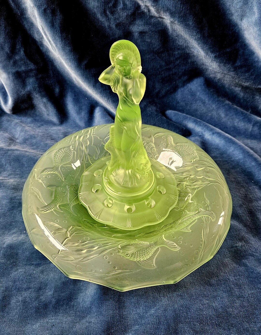 Uranium Glass 'arabella' Float Bowl - Etsy