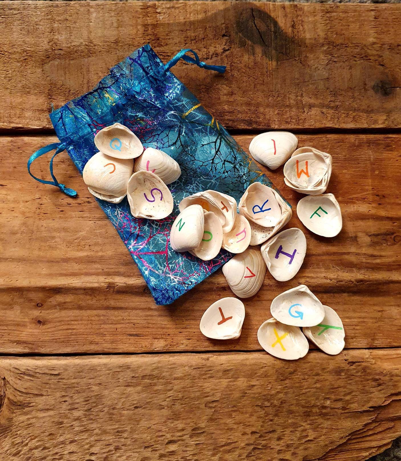 Scottish Alphabet Sea Shells Set - Etsy