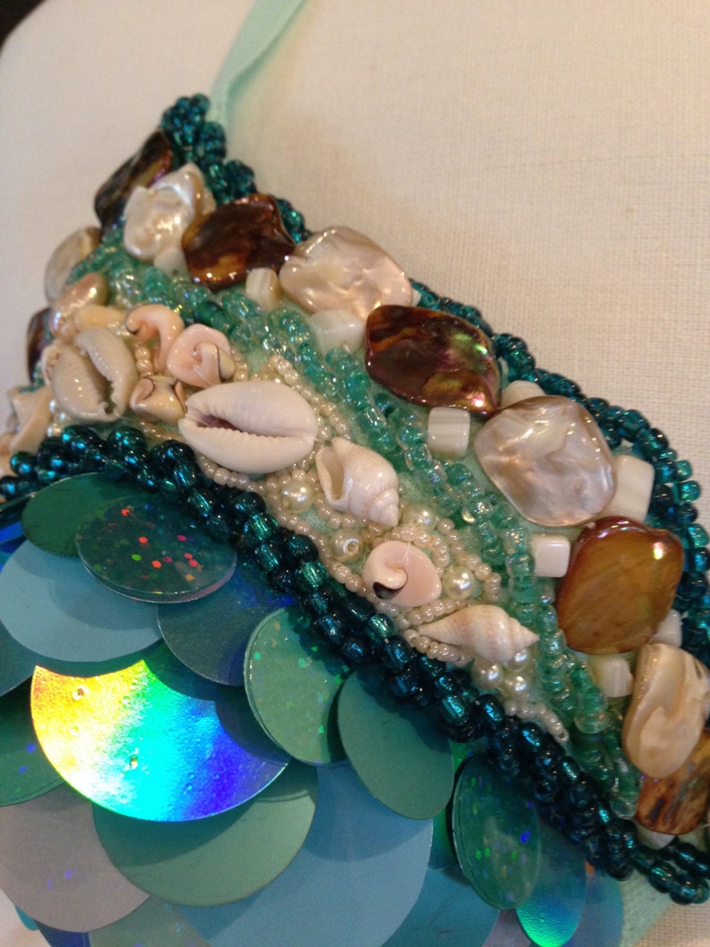 Marvelous Minty Mermaid Swim Bra | Etsy