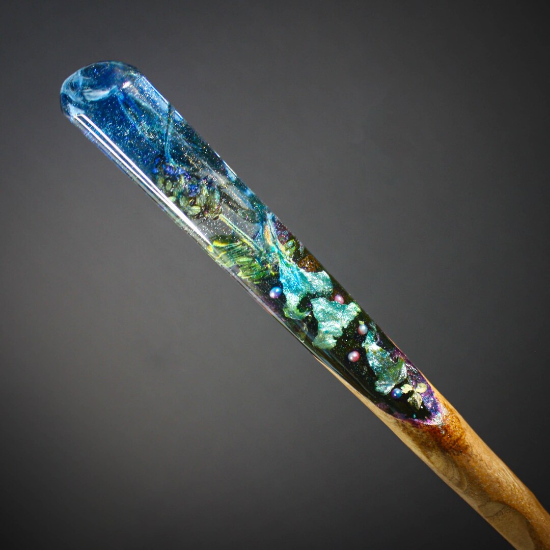 Wild Ivy Magic Wand - Personalized Walnut Wood Witchcraft Wand - Etsy
