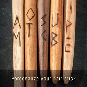 Hair Stick Sun and Rain Handmade Hair Accessories Hair Fork Wooden Hair ...