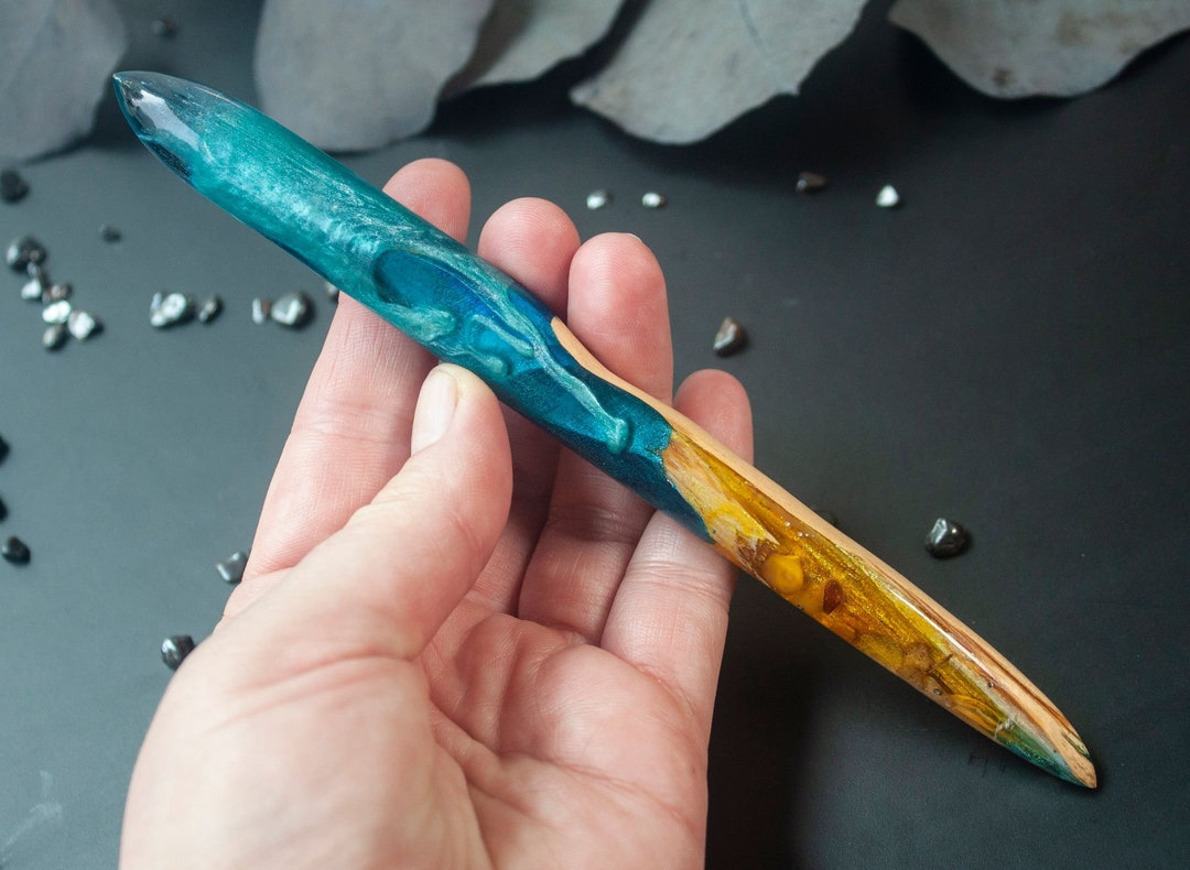 Hair Stick Sun and Rain Handmade Hair Accessories Hair Fork Wooden Hair ...