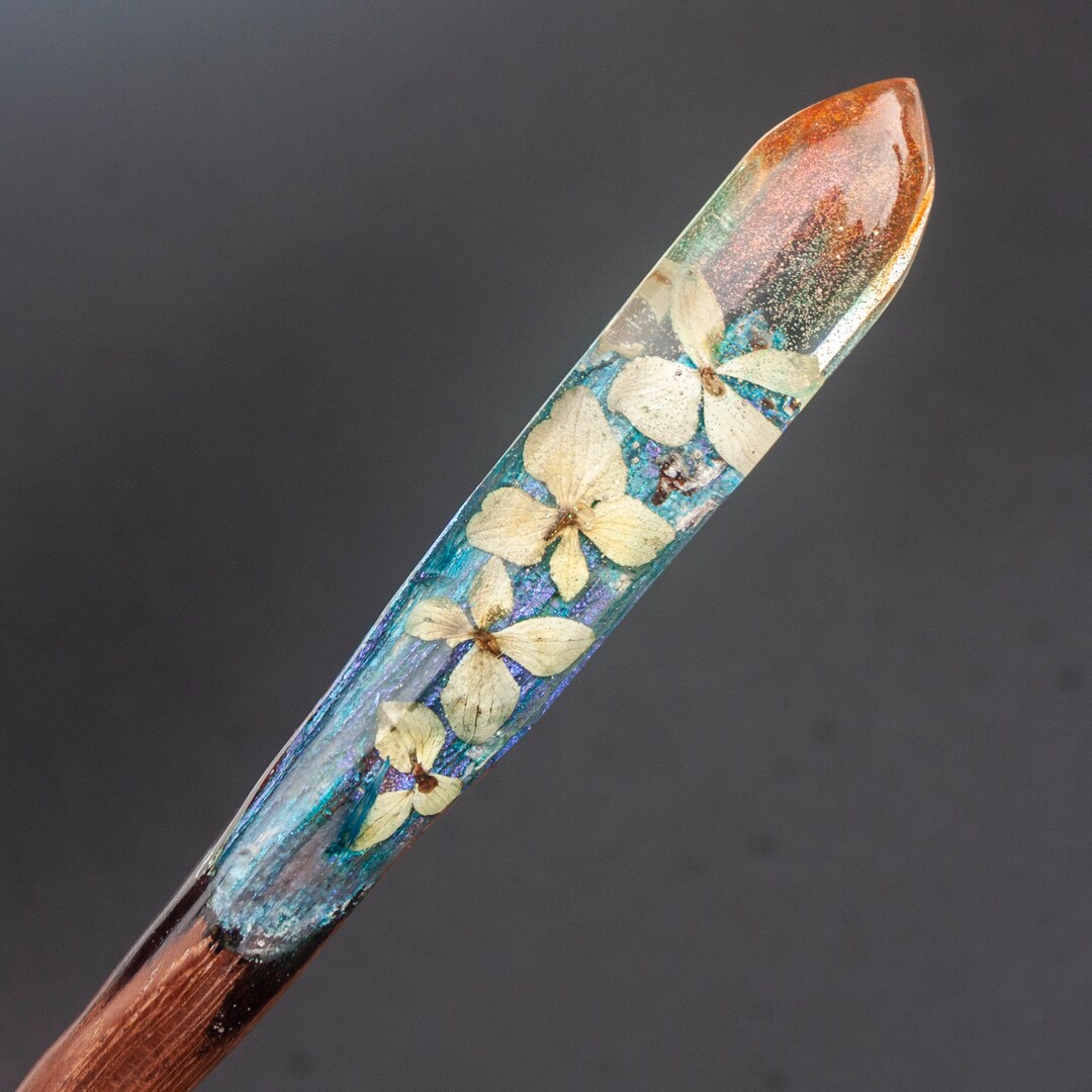 Hair Stick Hydrangea Garden Handmade Hair Accessories Hair - Etsy