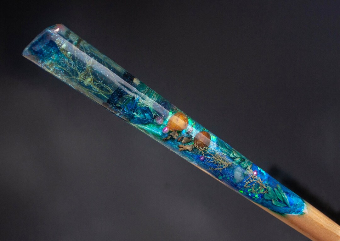 Magic Wand Starry Night and Black Cat Perfect Handmade Personalized ...