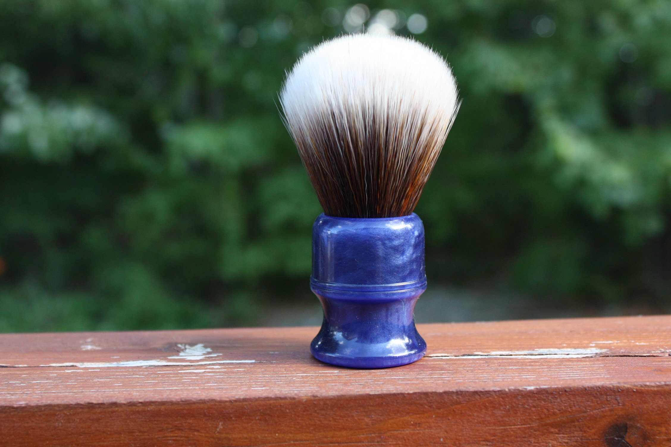 22MM Synbad W/ Blue Lagoon Handle Extra Dense Shaving Brush - Etsy ...