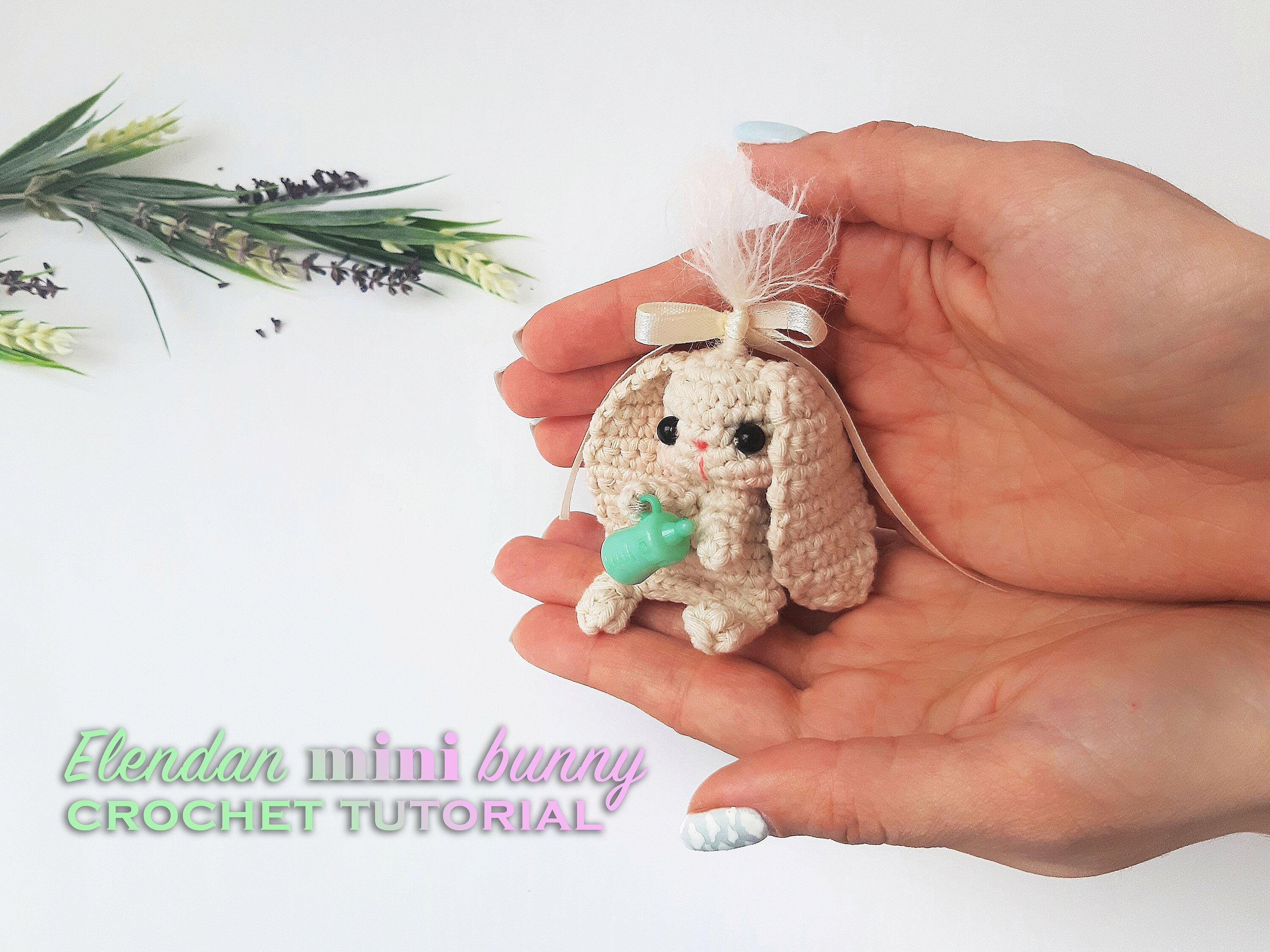 Miniature crochet bunny pattern easter patterneaster | Etsy