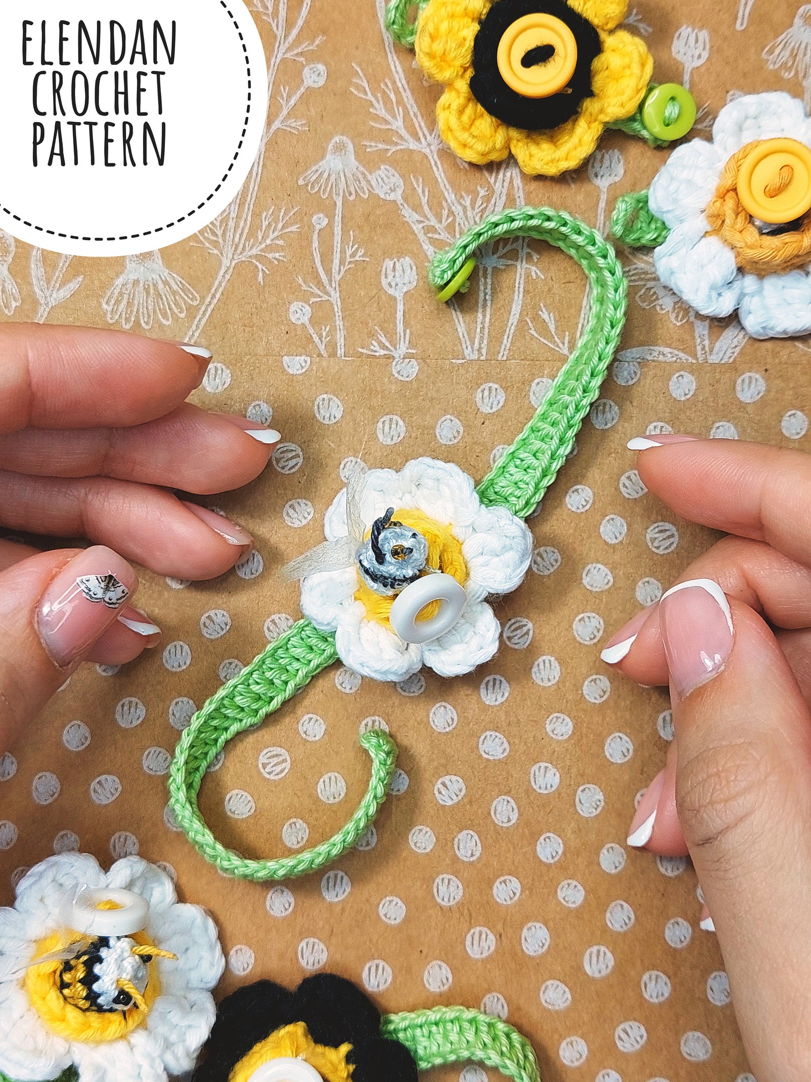 Ring/bracelet With Bee Crochet Pattern crochet Sun - Etsy