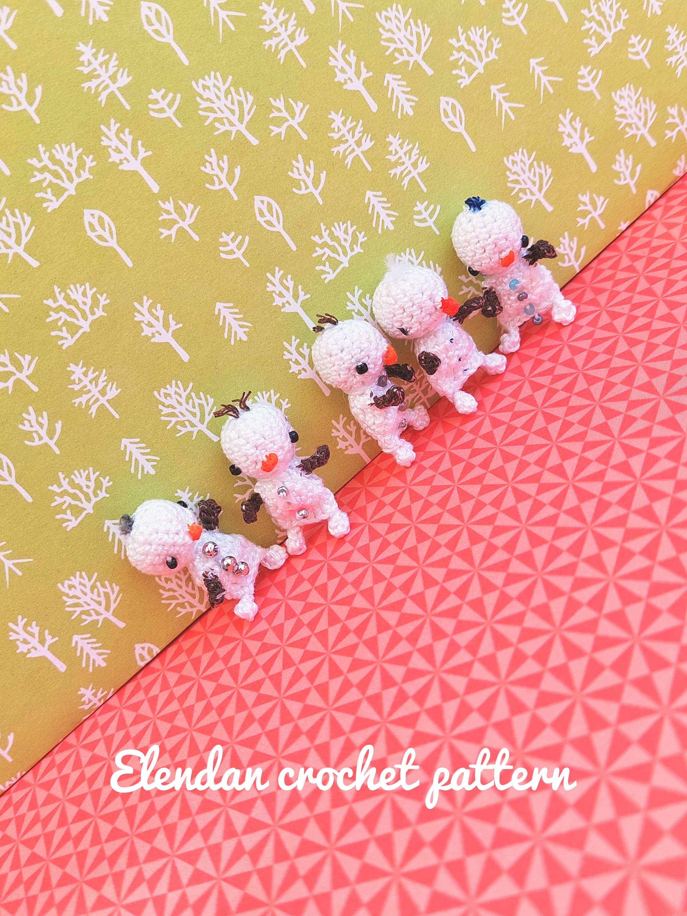 MINI Snowman Crochet Pattern (crochet Snowman Pattern, Crochet Snowman ...