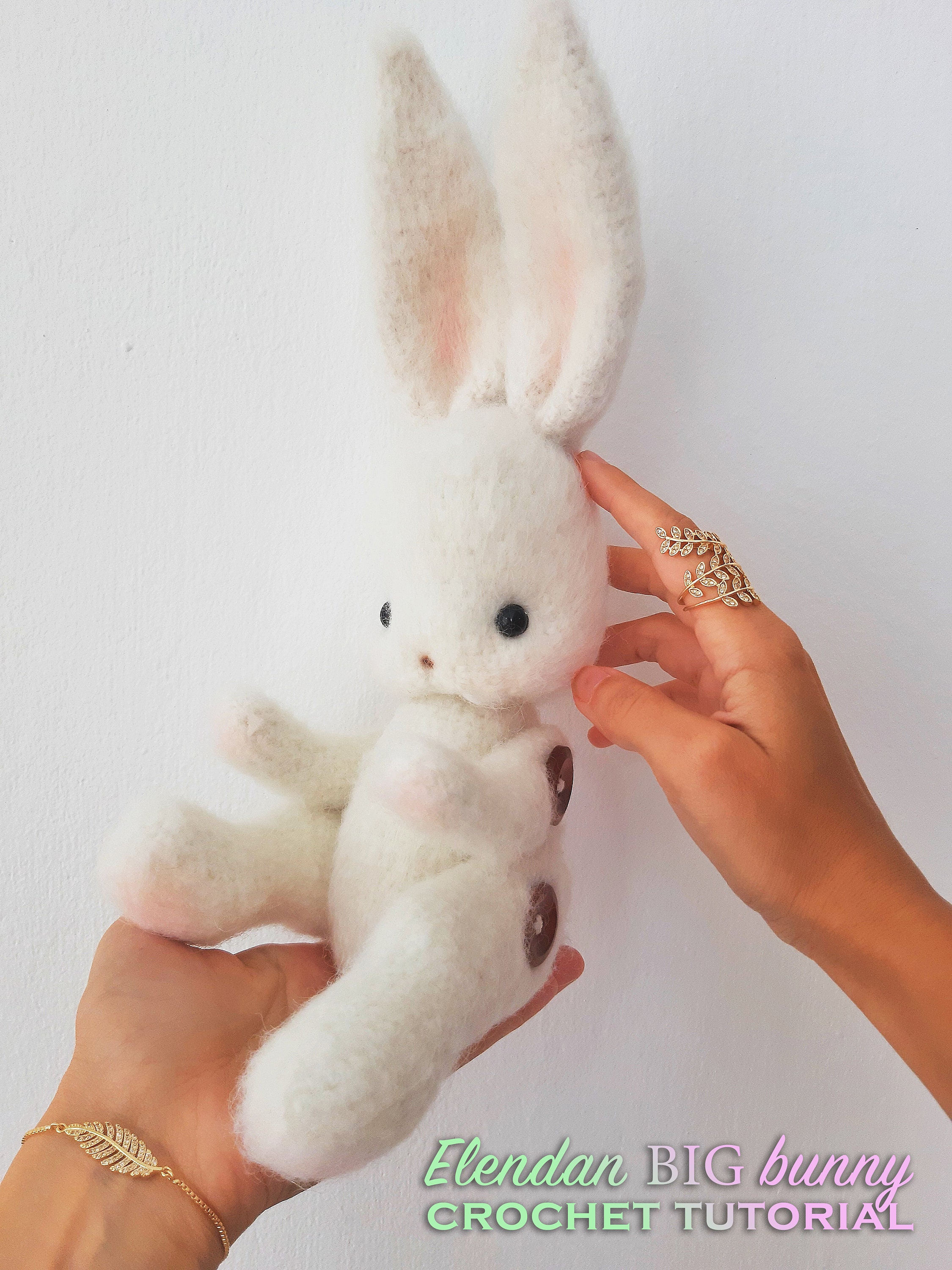 Big Bunny Crochet Pattern, Amigurumi Pattern, Amigurumi Bunny, Crochet ...