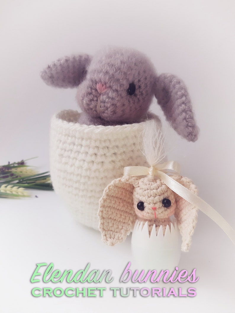 Miniature Crochet Bunny Pattern easter Patterneaster - Etsy