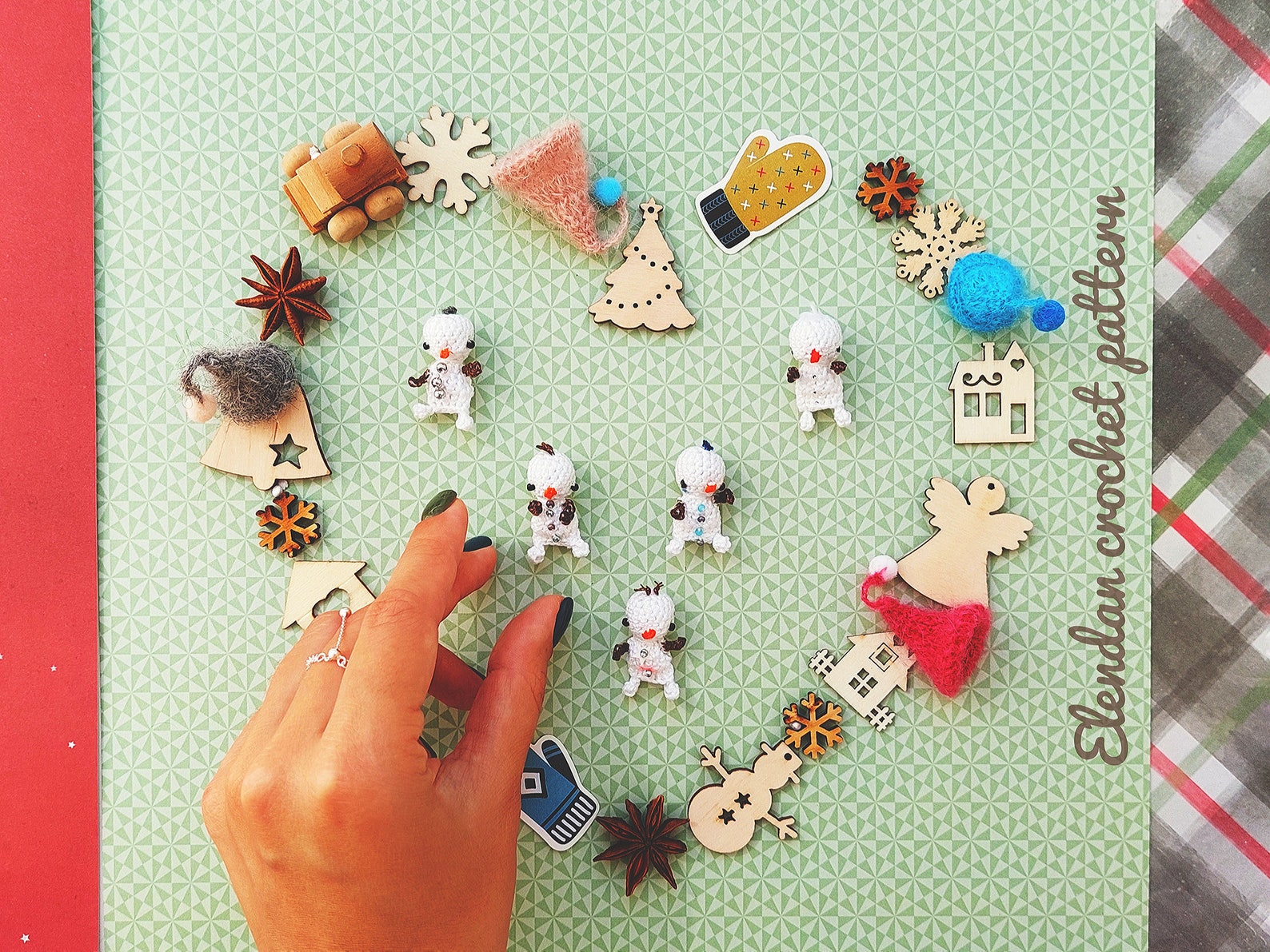 MINI Snowman Crochet Pattern crochet Snowman Pattern Crochet - Etsy