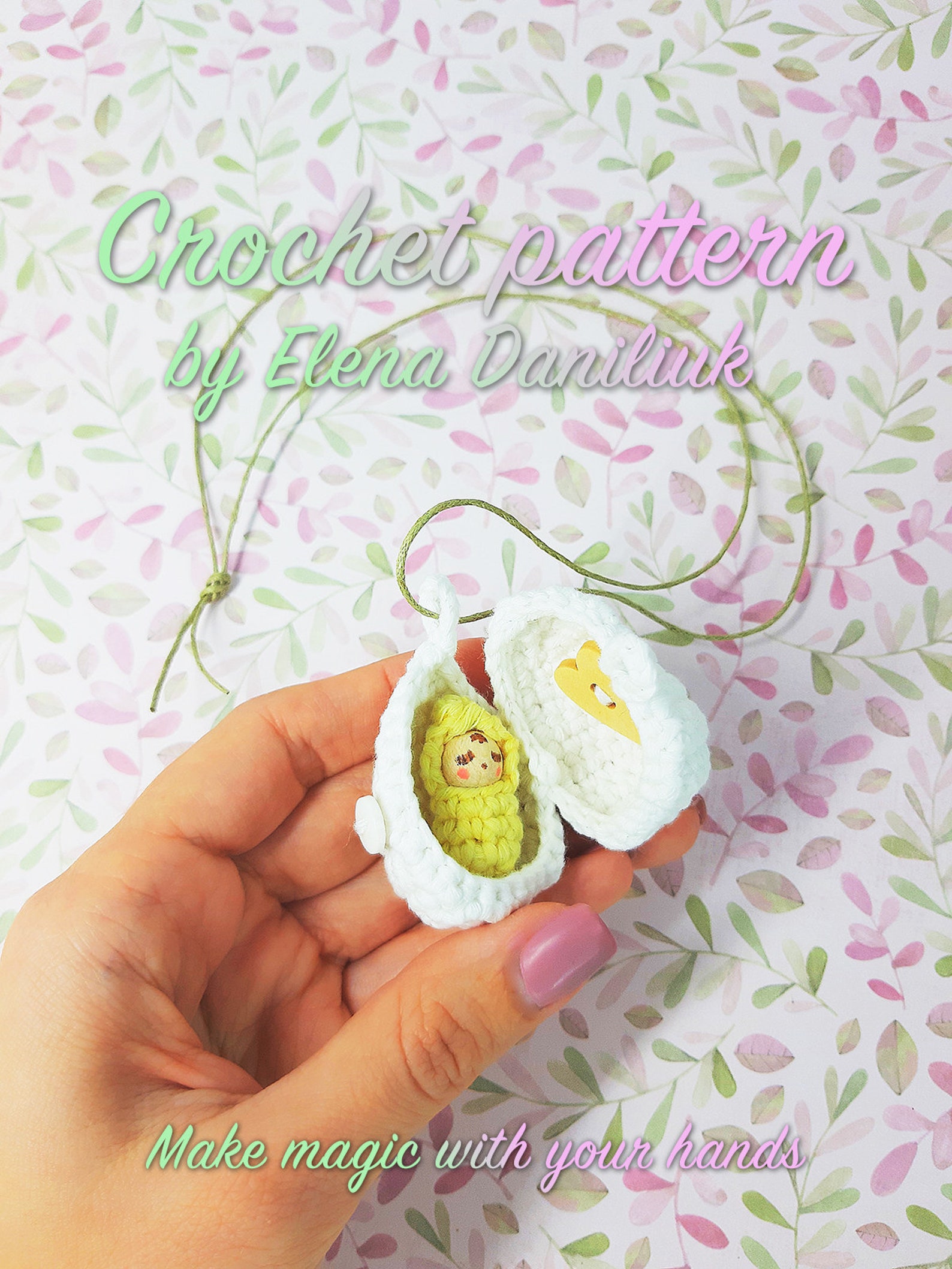 Mini Dollhouse Crochet Pattern - Hatching Egg/walnut Pendant With Baby ...