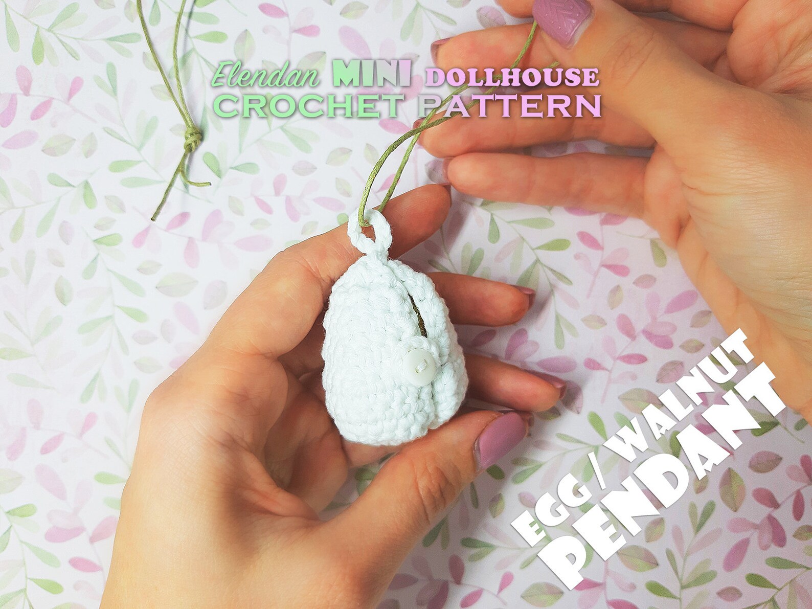 Mini Dollhouse Crochet Pattern - Hatching Egg/walnut Pendant With Baby ...
