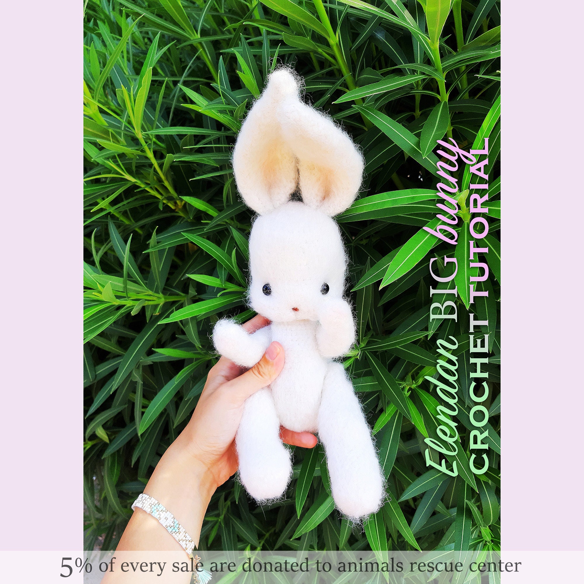 Big Bunny Crochet Pattern, Amigurumi Pattern, Amigurumi Bunny, Crochet ...