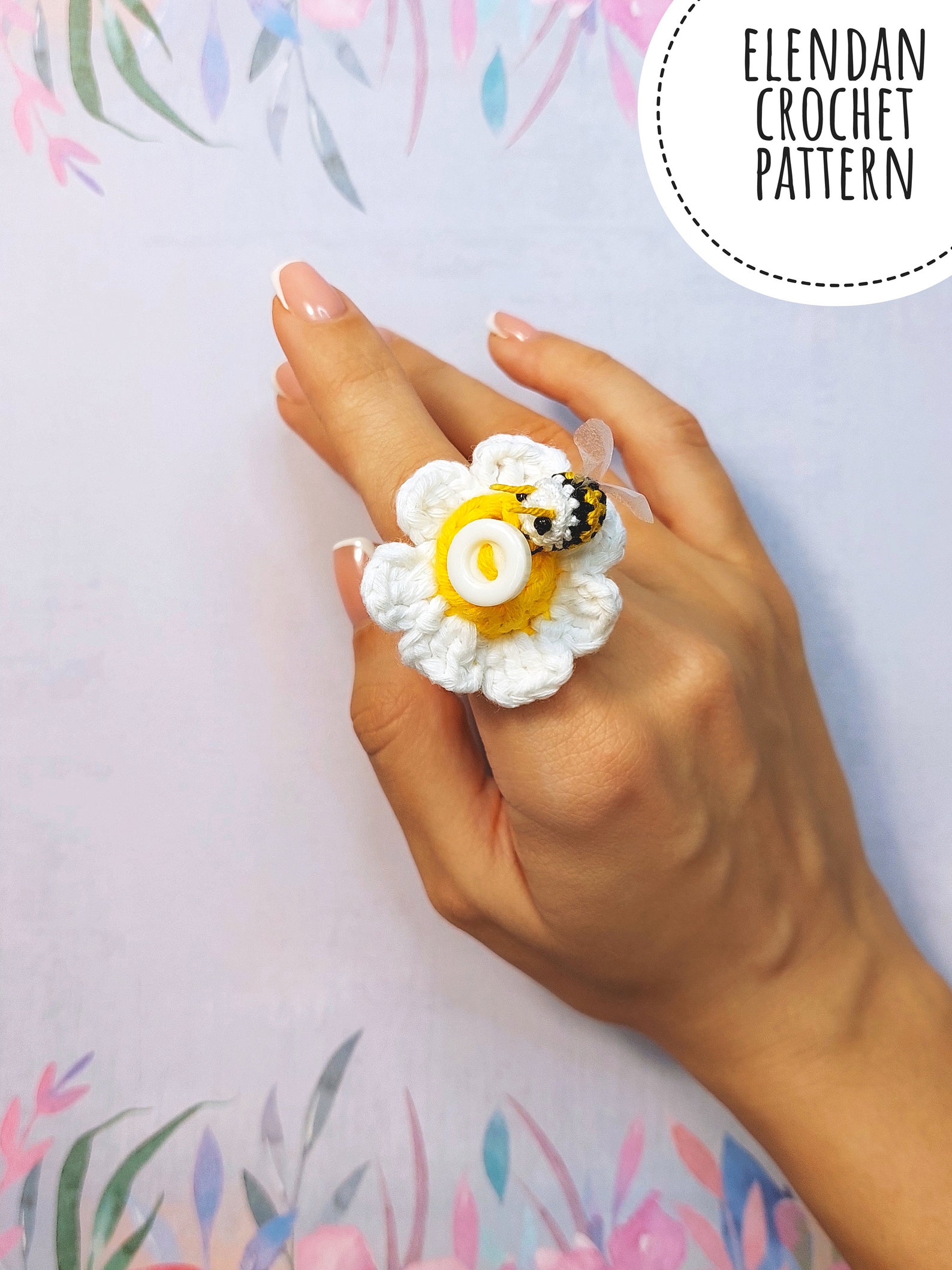 Ring/bracelet With Bee Crochet Pattern crochet Sun - Etsy