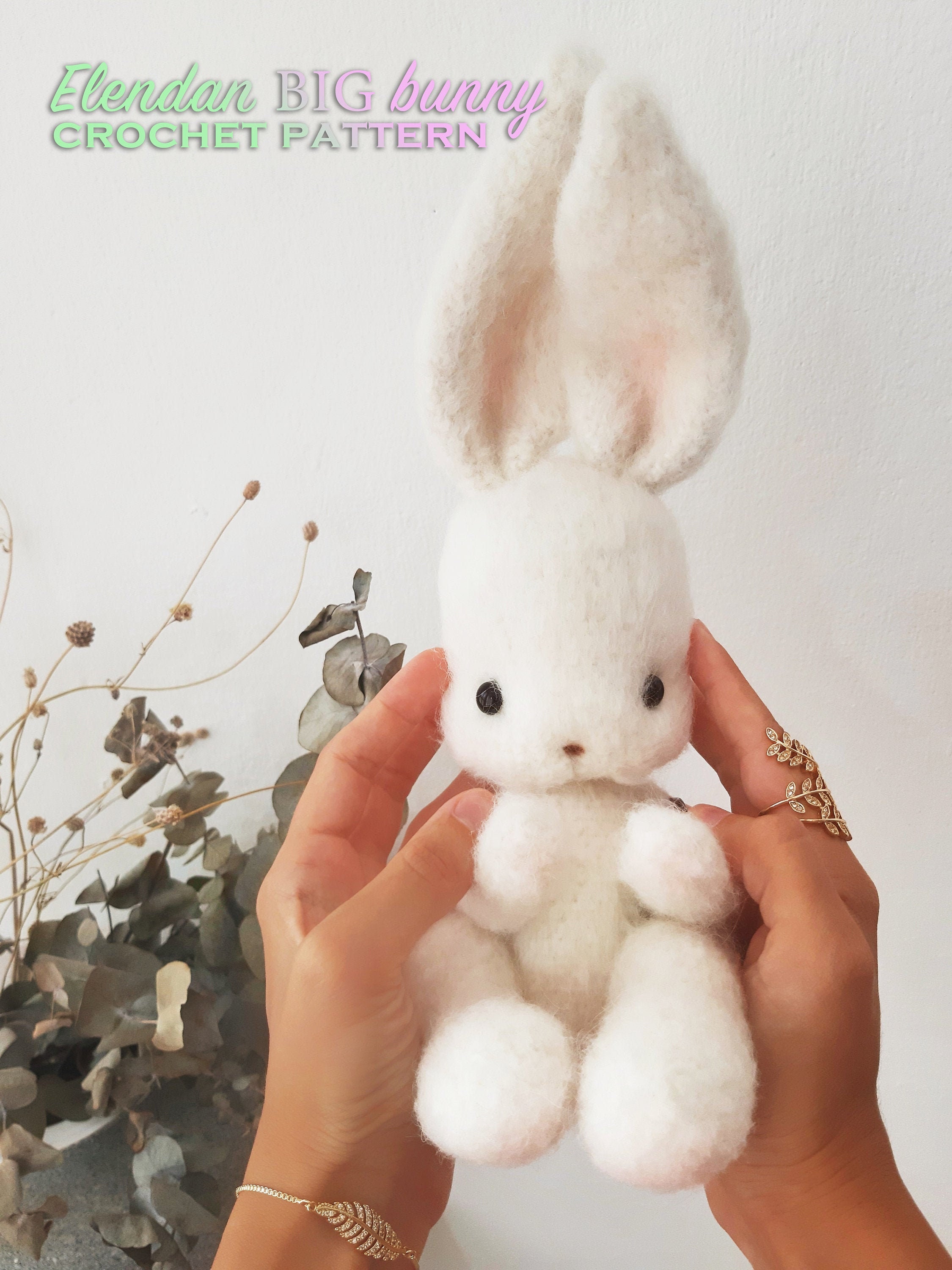 Big Bunny Crochet Pattern, Amigurumi Pattern, Amigurumi Bunny, Crochet ...