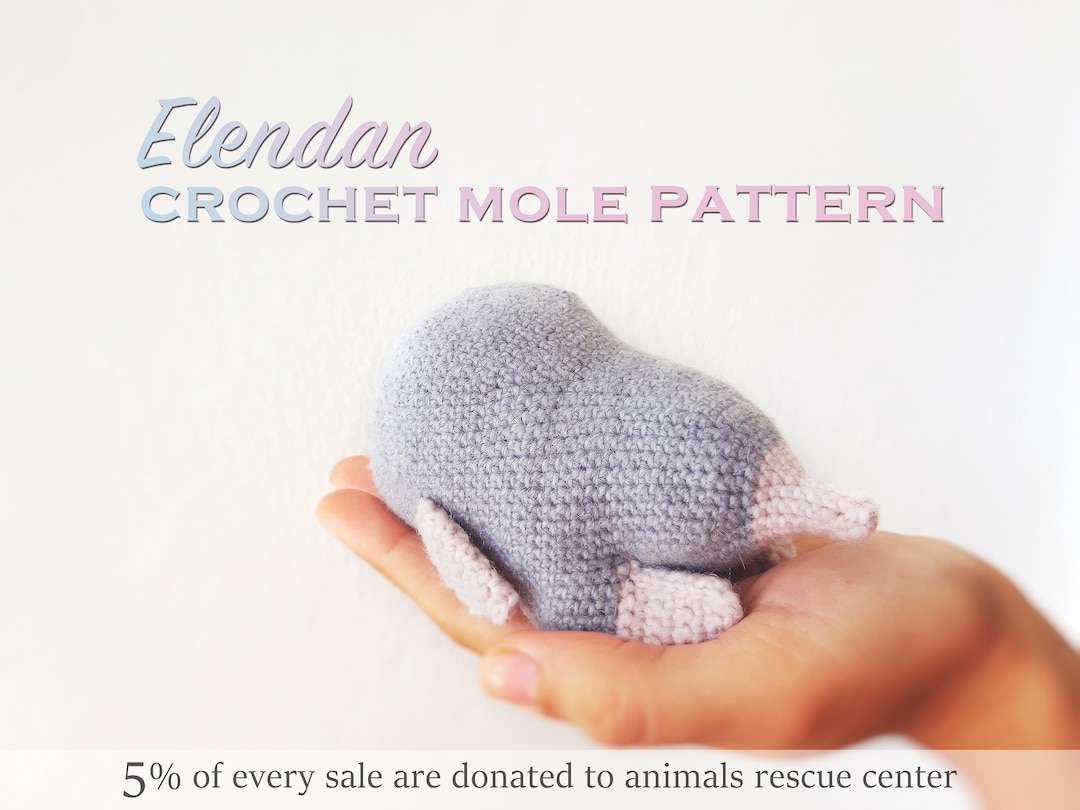 Crochet Pattern - Amigurumi Mole, Crochet Animal Pattern, Amigurumi ...