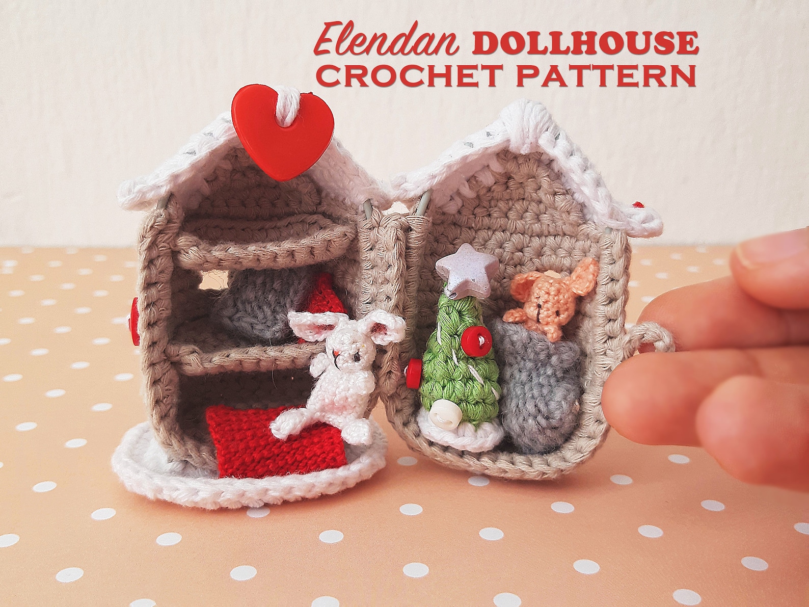 Crochet Pattern Dollhouse With Bunny amigurumi - Etsy