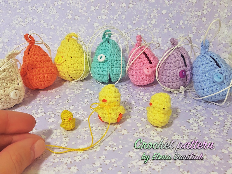 Crochet Pattern - Egg Locket/ring With Bird (cute Amigurumi Pattern ...