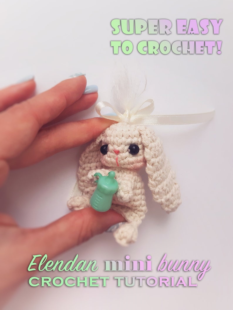 Miniature Crochet Bunny Pattern easter Patterneaster - Etsy