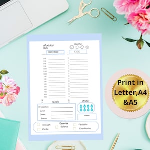 Printable 7 Day Planner/daily Planner Pdf/planner for Motivation/daily ...