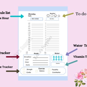 Printable 7 Day Planner/daily Planner Pdf/planner for Motivation/daily ...