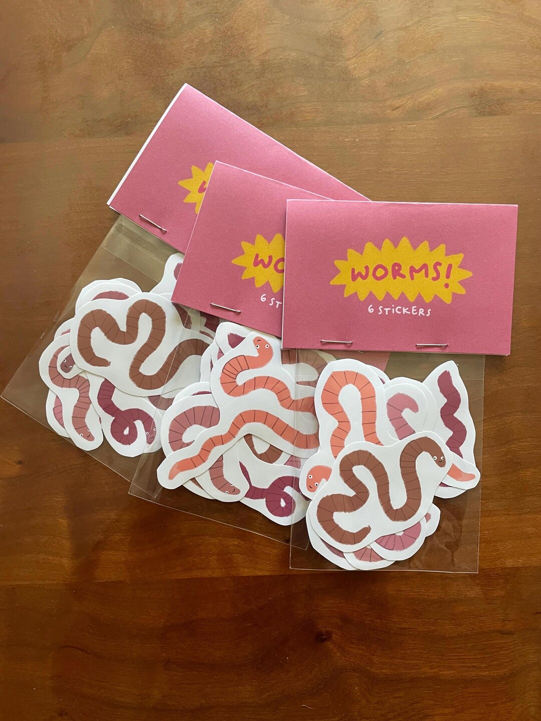 Worms! Sticker Pack - Etsy