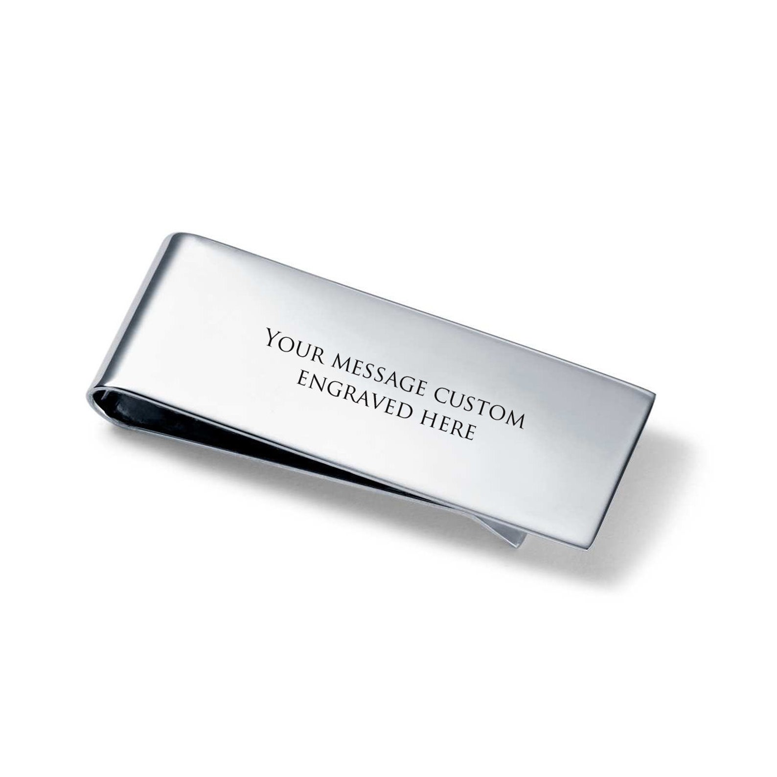 925 Sterling Silver Money Clip - Personalized Money Clip - Any ...