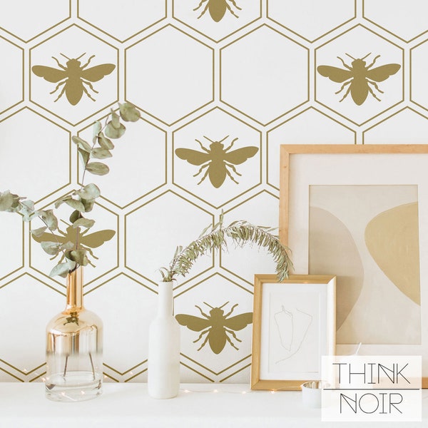 Bee Wallpaper - Etsy