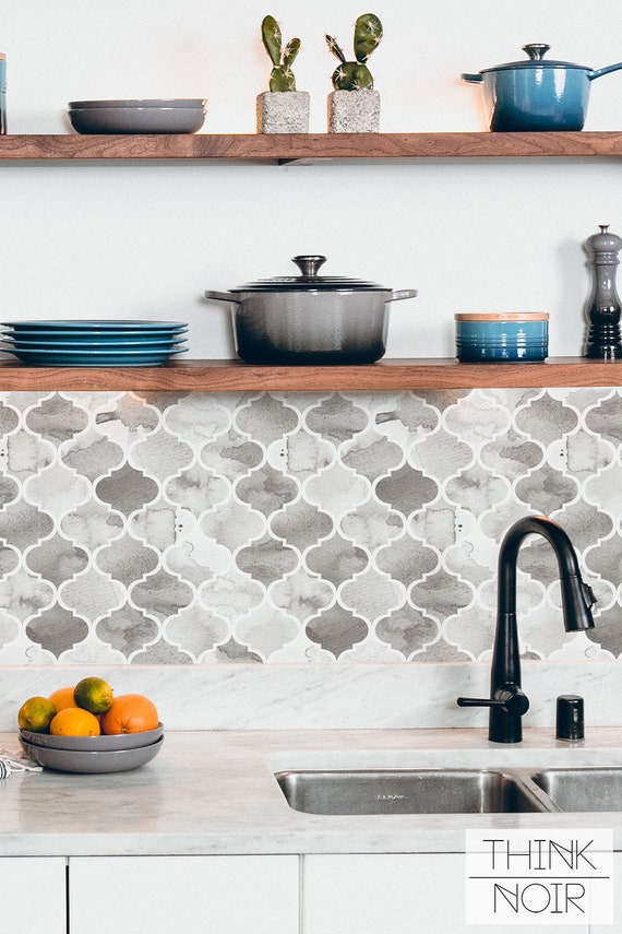 Faux Wall Tiles Backsplash Faux Tile Back Splash With Paint!