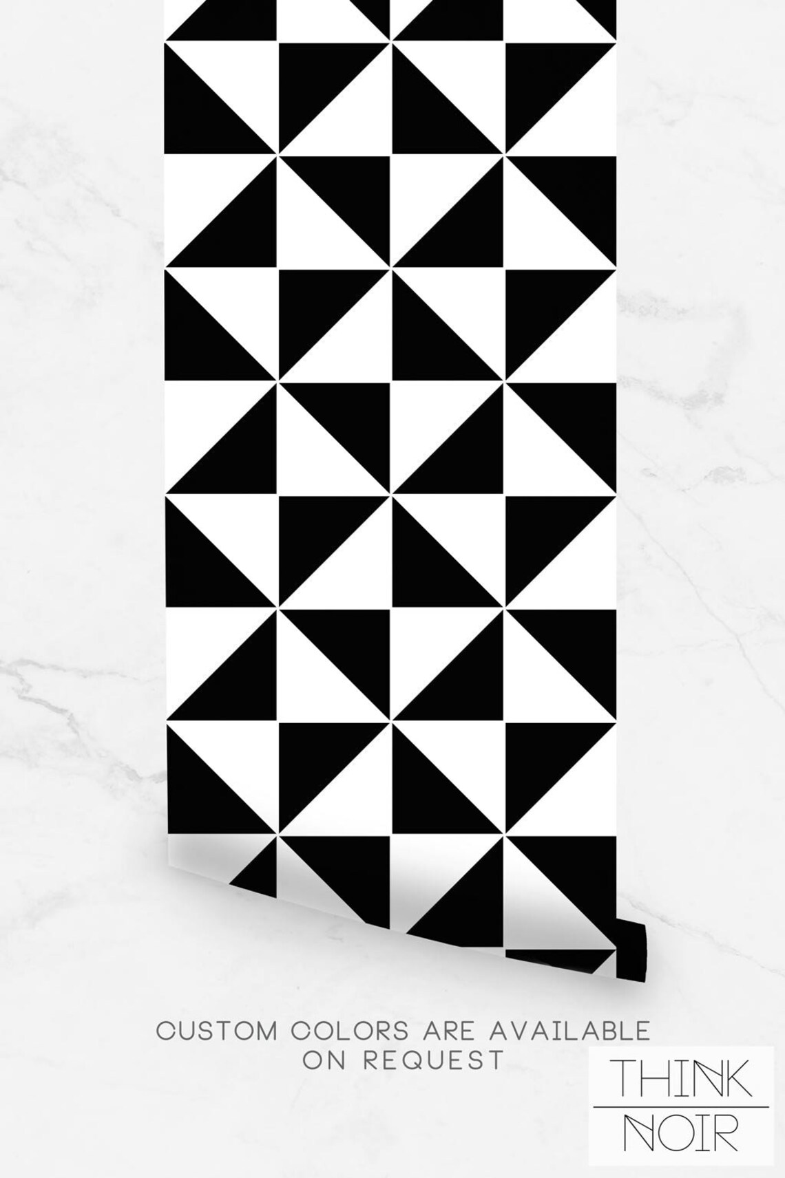 Triangle Temporary Wallpaper Self Adhesive or Regular - Etsy