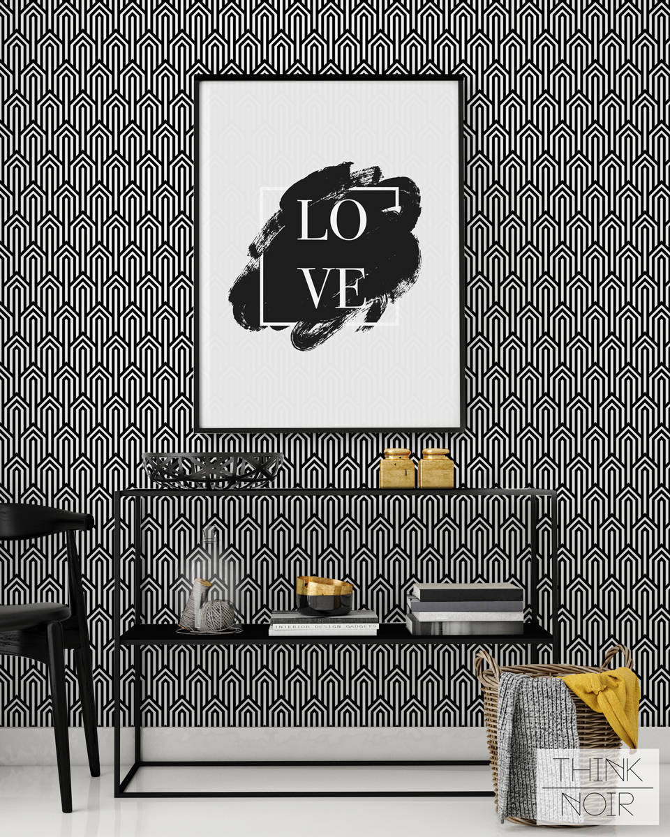 Art Deco Removable Wallpaper Also Available as Traditional | Etsy