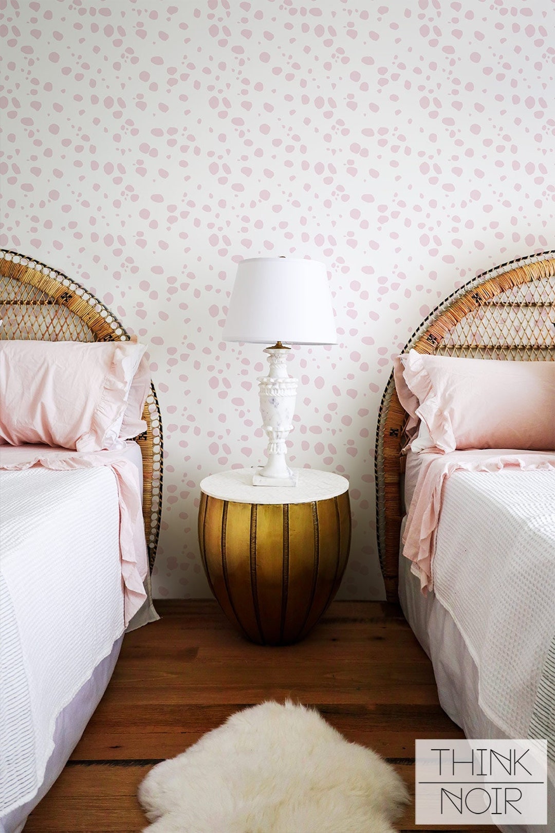 Nursery Wallpaper Pink Baby Girl Wallpaper Peel and Stick Nursery ...