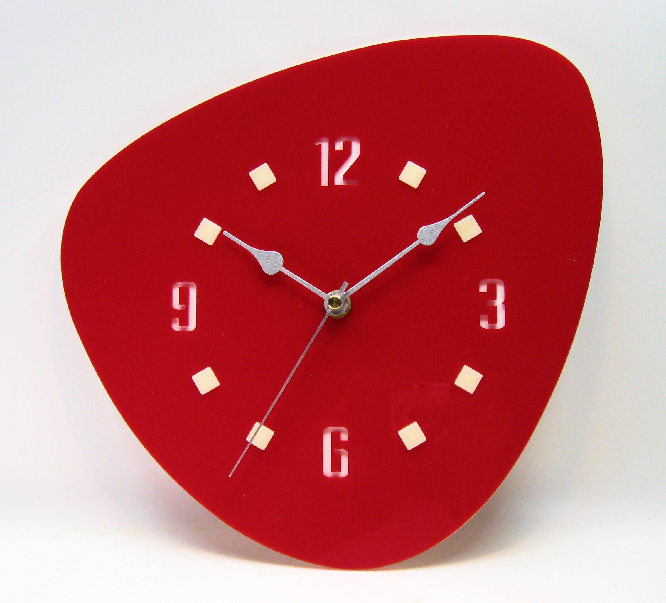 Handmade 1950's Style Wall Clock Mid-century - Etsy