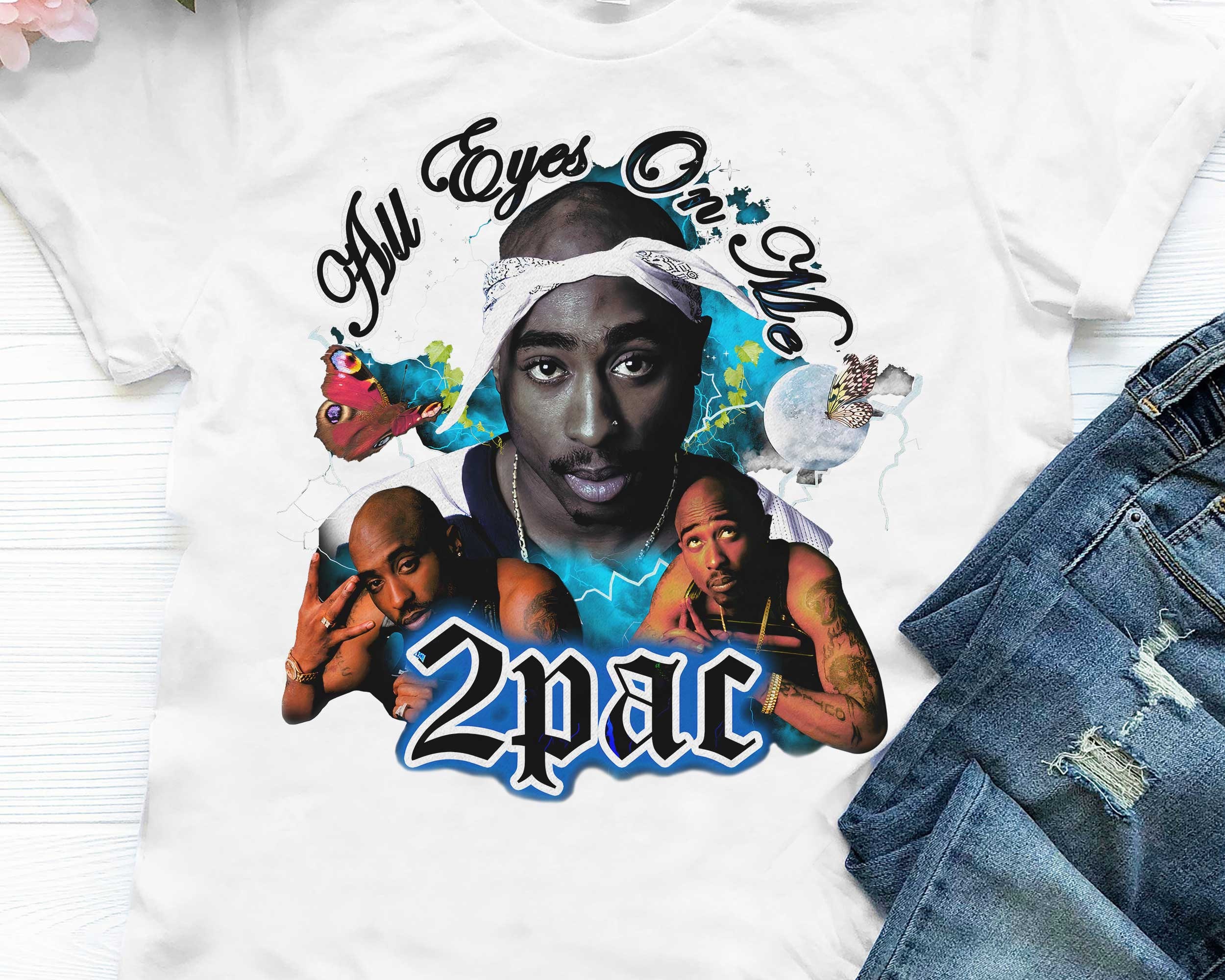 Vintage 90S Bootleg Tupac Rap Tee, 2Pac Tupac Shakur Hip Hop Rap T-Shirt