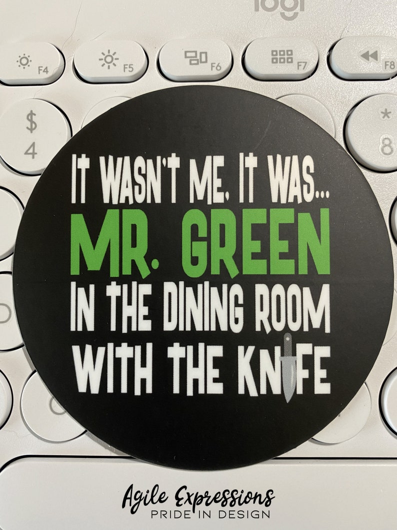 Clue Clue Board Game Laptop Sticker Stickers Laptop Decal - Etsy