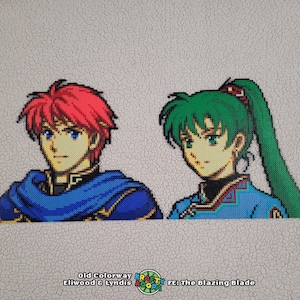 Fire Emblem 7 (blazing Blade) Character Portraits - Fuse Bead Sprite ...