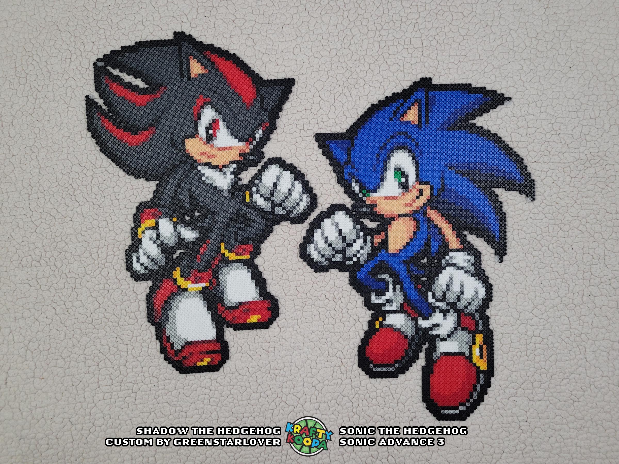 Sonic the Hedgehog Inspired Fuse Bead Sprite Wall Art Figure - Etsy