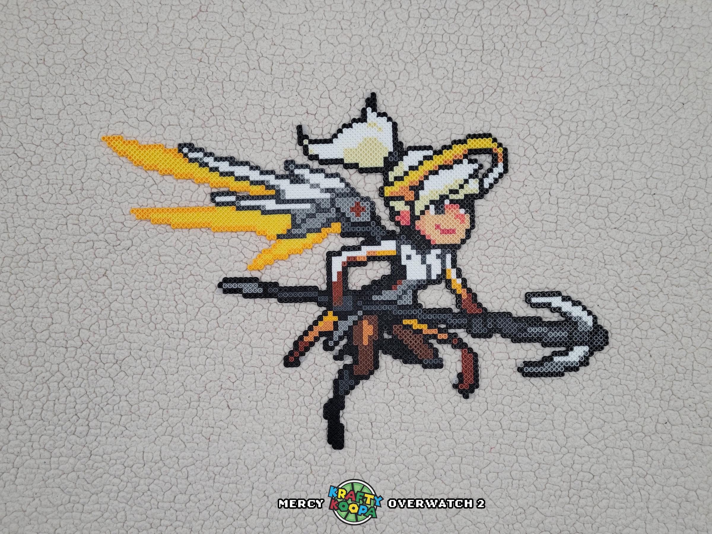 Overwatch Hero Pixel Sprays - Support - Fuse Bead Sprite Wall Art ...