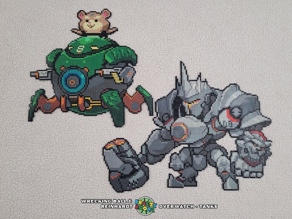 Overwatch Hero Pixel Sprays Tanks Fuse Bead Sprite Art | Etsy