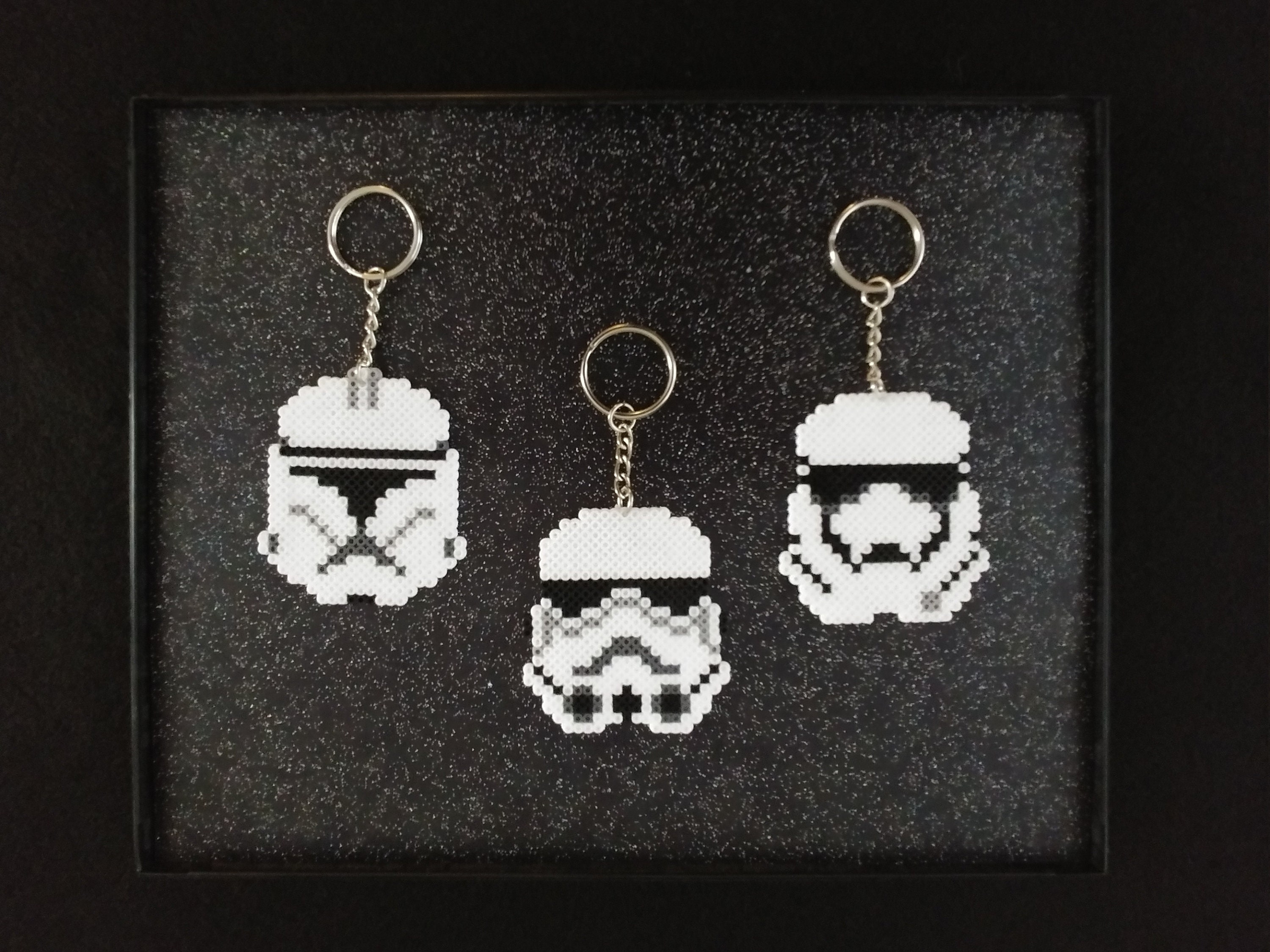Stormtrooper Fuse Bead Sprite Art Figure Keychains - Etsy