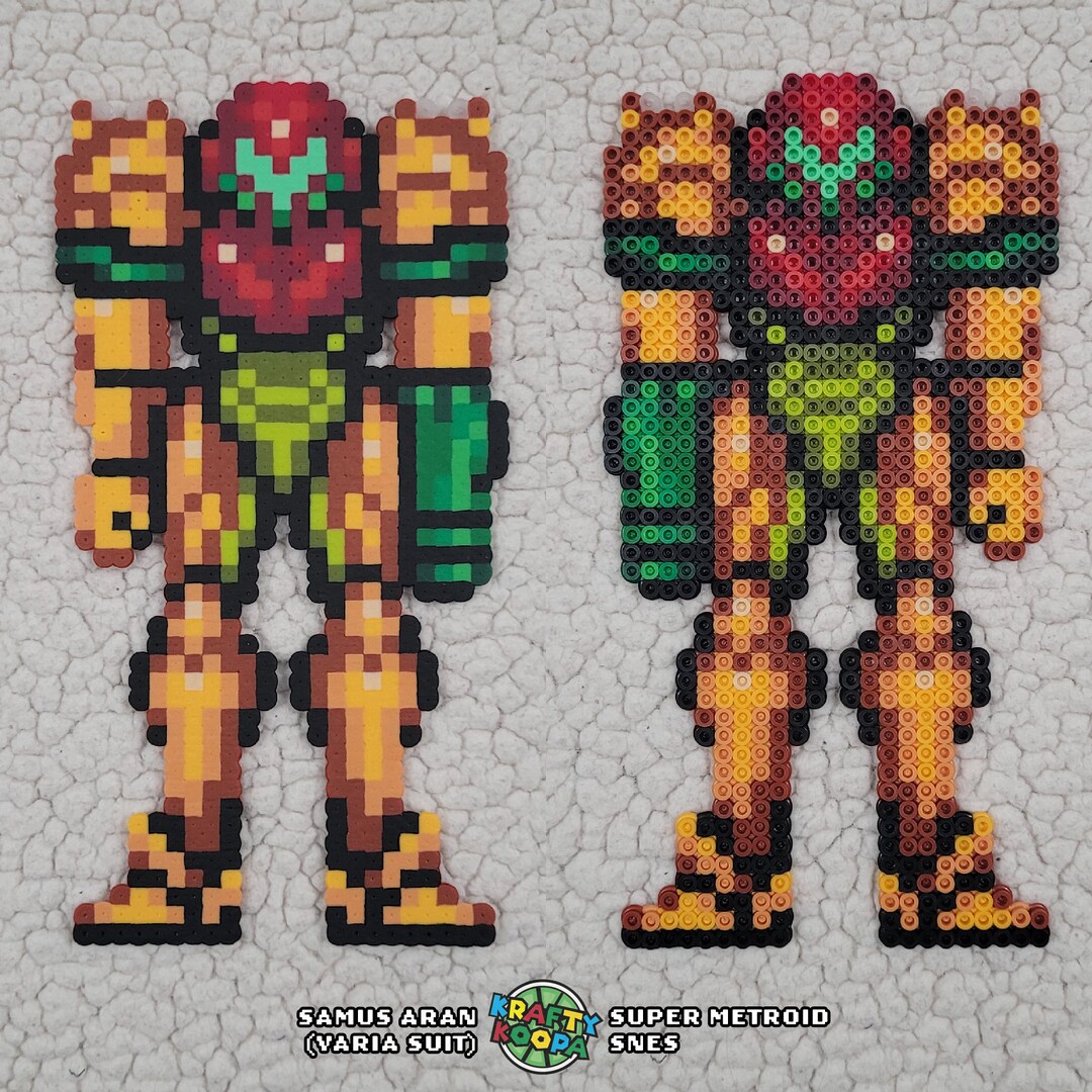 Super Metroid (SNES) Character - Fuse Bead Sprite Wall Art Figure - Etsy