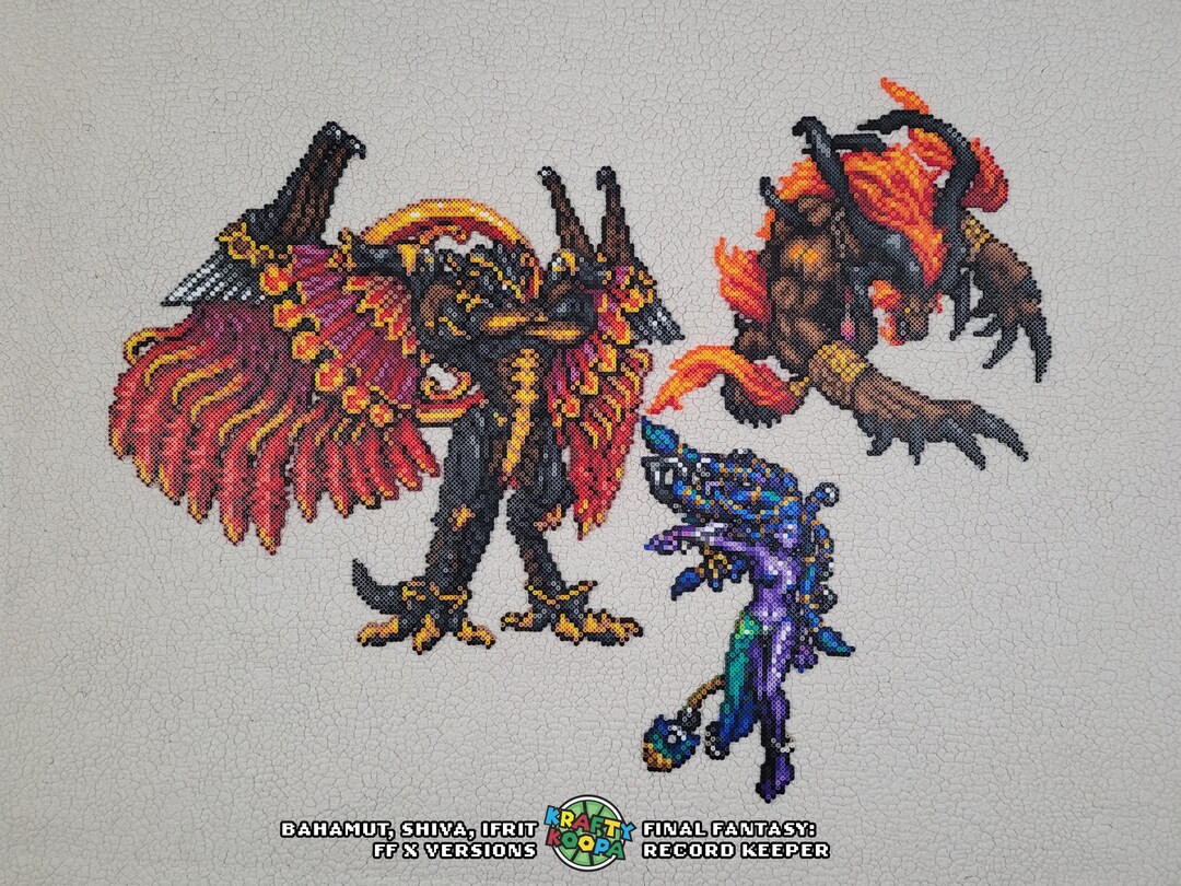 Final Fantasy Summons - Fuse Bead Sprite Wall Art Figure - Etsy
