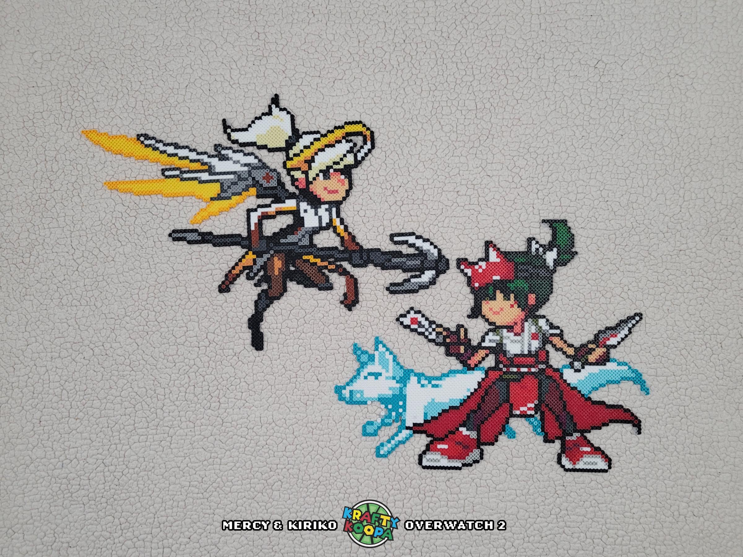 Overwatch Hero Pixel Sprays - Support - Fuse Bead Sprite Wall Art ...