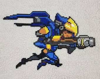 Overwatch Hero Pixel Sprays Support Fuse Bead Sprite Wall Art Figure - Etsy
