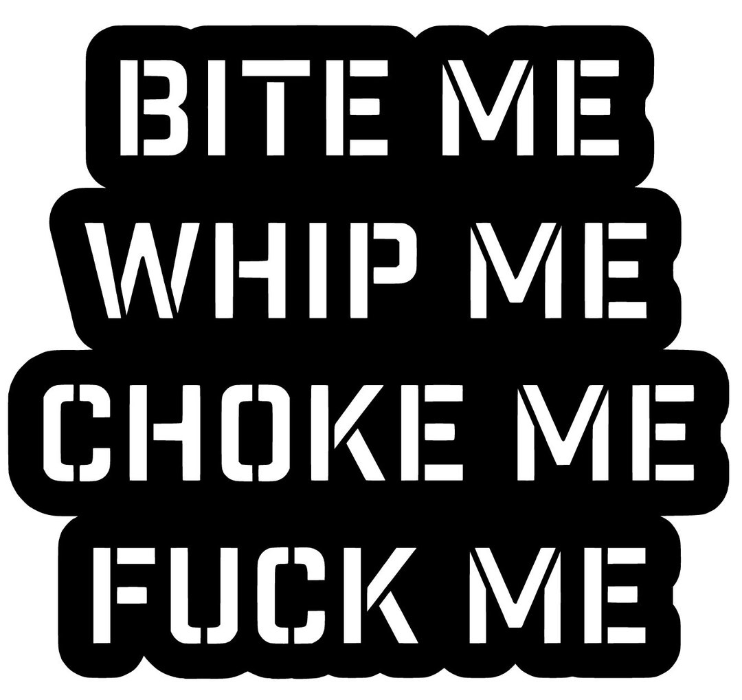 Bite Me Window Decal - Etsy
