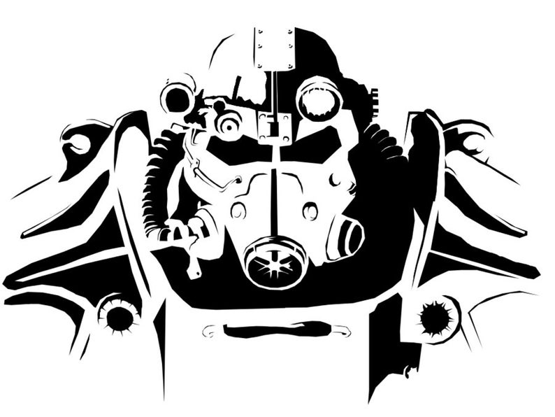 Fallout Power Armor Window Decal | Etsy