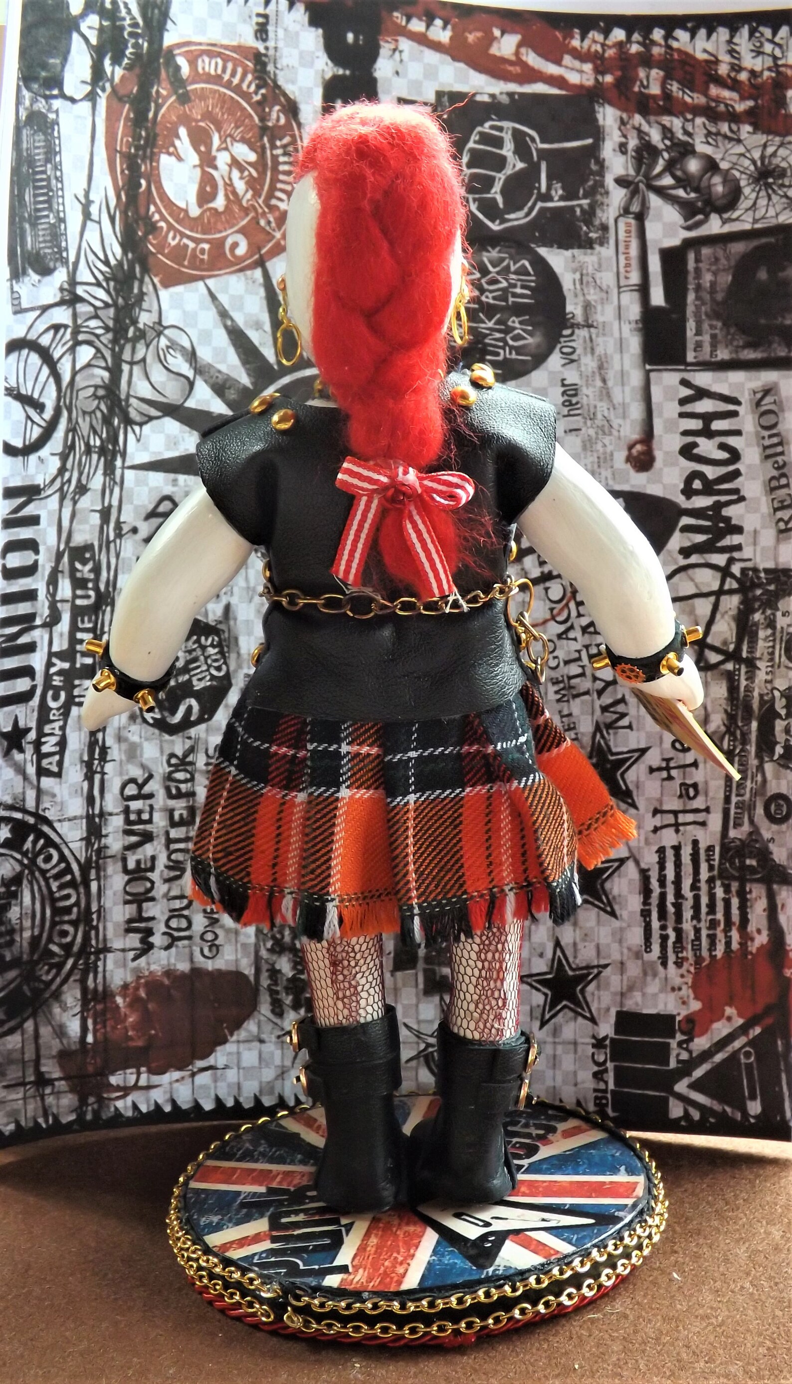 OOAK Punk Rocker Chic .Upcycled Porcelain Doll Female | Etsy