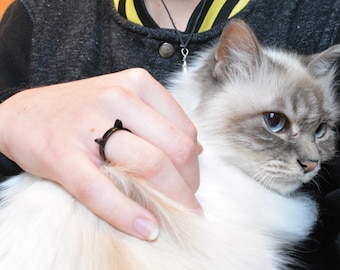Cat wedding ring | Etsy